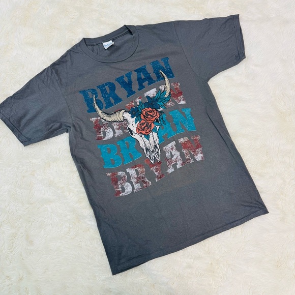 Tops | Vintage Style Bryan Bull Skull Western Deserts Tshirt | Poshmark